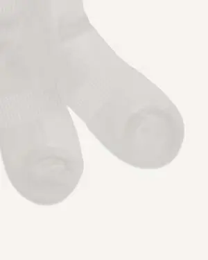 Brunello Cucinelli Ribbed Cotton Knit Socks With Embroidered Logo