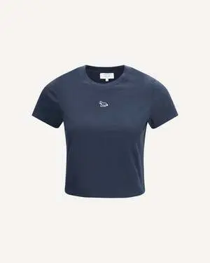 Maison Kitsuné Embroidered Cotton T-shirt