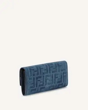 Fendi Ff Denim Clutch Bag