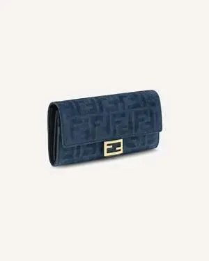 Fendi Ff Denim Clutch Bag