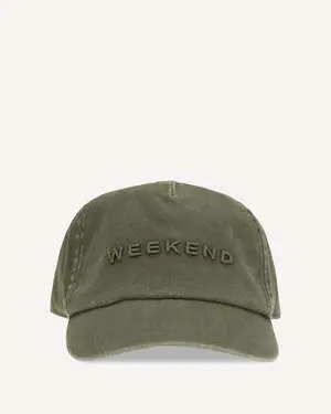 Max Mara Washed Cotton Baseball Cap - Green