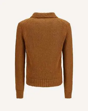 SUNFLOWER Buttoned Polo - Brown