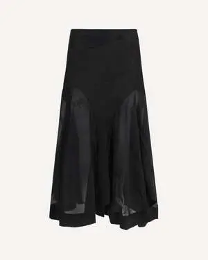 Our Legacy Petti Skirt Noir Bloom Ethereal Veil