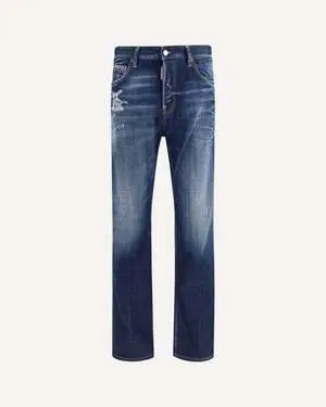 Dsquared2 642 Straight Leg Jeans - Blue