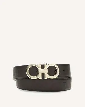 FERRAGAMO FERRAGAMO Reversible And Adjustable Gancini Belt Brown