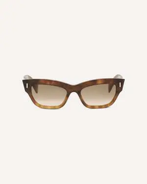 Alexander McQueen Cat-eye Sunglasses With T-bar Detail - Brown