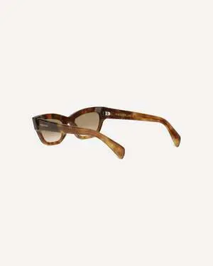 Alexander McQueen Cat-eye Sunglasses With T-bar Detail - Brown