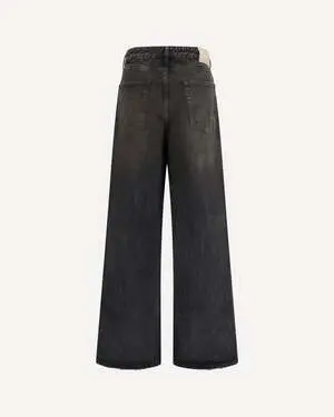 Our Legacy Full Cut Nebula Wash Jeans - Black
