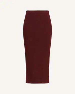 Max Mara Ribbed Midi Pencil Skirt