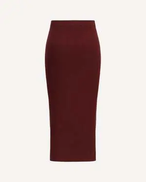 Max Mara Ribbed Midi Pencil Skirt