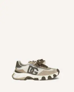 Dolce & Gabbana Leather And Mesh Sneakers