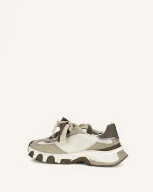 Dolce & Gabbana Leather And Mesh Sneakers