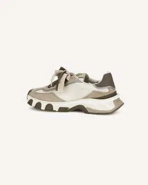 Dolce & Gabbana Leather And Mesh Sneakers