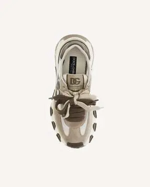 Dolce & Gabbana Leather And Mesh Sneakers