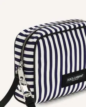 Dolce & Gabbana Striped Poplin Handbag