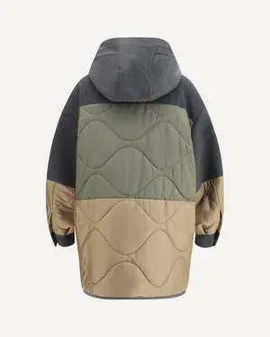 Max Mara Wool And Technical Fabric Hybrid Jacket