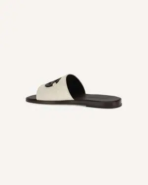 Dolce & Gabbana Canvas Slide Sandals