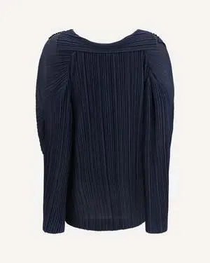 Giorgio Armani Semi-sheer Pleated Blouse