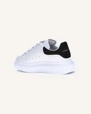 Alexander McQueen Leather Sneakers With Platform Sole - White