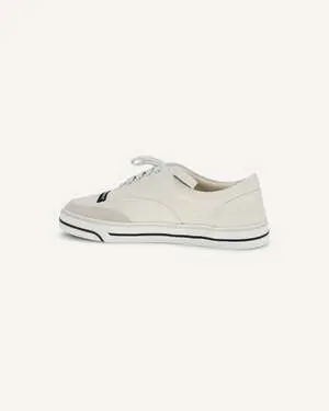 Dolce & Gabbana Dg Sailing Linen Sneakers - White