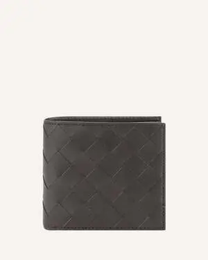 Bottega Veneta Bifold Leather Intrecciato Wallet - Brown