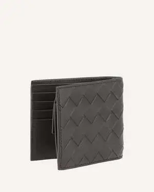 Bottega Veneta Bifold Leather Intrecciato Wallet