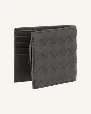 Bottega Veneta Bifold Leather Intrecciato Wallet