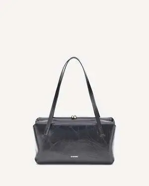 JIL SANDER Small Goji Pillow Shoulder Bag - Black