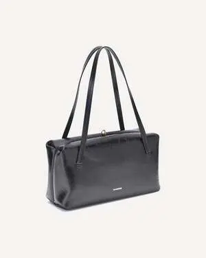 JIL SANDER Small Goji Pillow Shoulder Bag - Black
