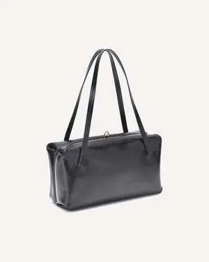 JIL SANDER Small Goji Pillow Shoulder Bag - Black