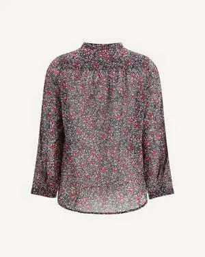 MARANT ETOILE Marant Étoile Maria Floral Print Cotton Voile Blouse