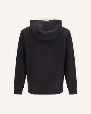 C.P. COMPANY Hooded Sweatshirt With Lens Detail - Black