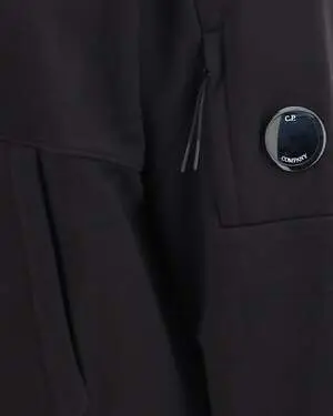 C.P. COMPANY Hooded Sweatshirt With Lens Detail - Black