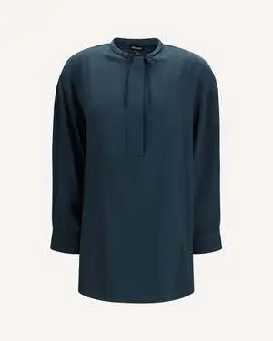 Giorgio Armani Lavallière Blouse - Blue