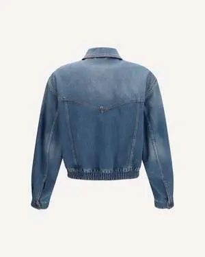 Versace Medusa Cotton Denim Jacket - Blue