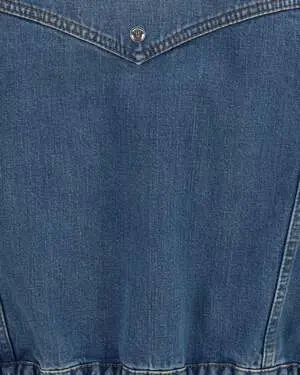 Versace Medusa Cotton Denim Jacket - Blue