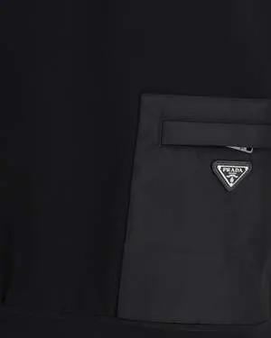 Prada Stretch Jersey Sweatshirt With Re Nylon Pocket
