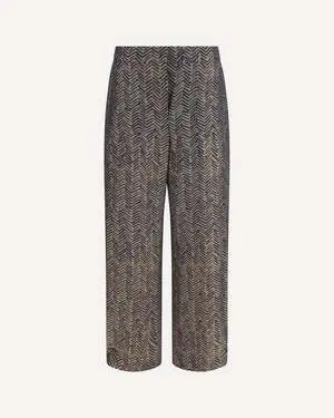 Giorgio Armani Chevron Jacquard Viscose Trousers
