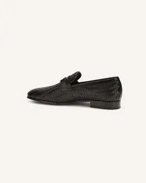 FERRAGAMO Woven Gancini Loafers