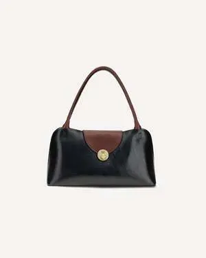 Versace Vivian Medium Shoulder Bag - Black
