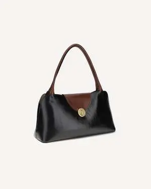 Versace Vivian Medium Shoulder Bag - Black