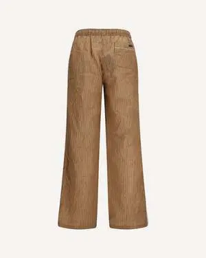 Dolce & Gabbana Striped Froissé Fabric Vanity Pants