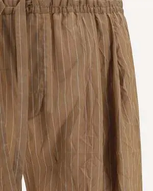 Dolce & Gabbana Striped Froissé Fabric Vanity Pants