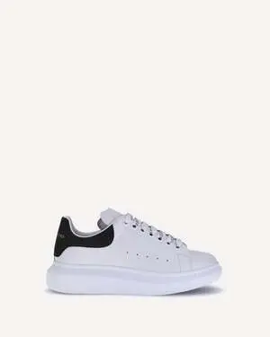 Alexander McQueen Leather Platform Sneakers - White