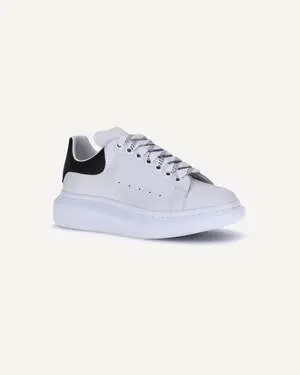 Alexander McQueen Leather Platform Sneakers - White