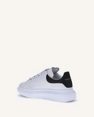 Alexander McQueen Leather Platform Sneakers - White