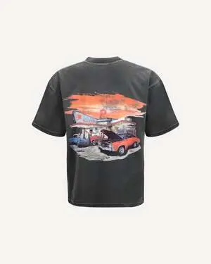 REPRESENT 24 Hour Service Graphic T-shirt Mae - Grey