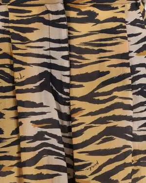 Pinko Barrel Fit Animal-print Pants