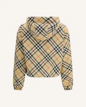 Burberry Reversible Cropped Check Jacket - Beige