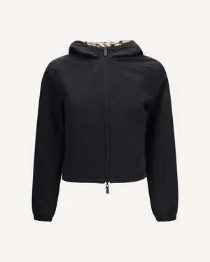 Burberry Reversible Cropped Check Jacket - Beige